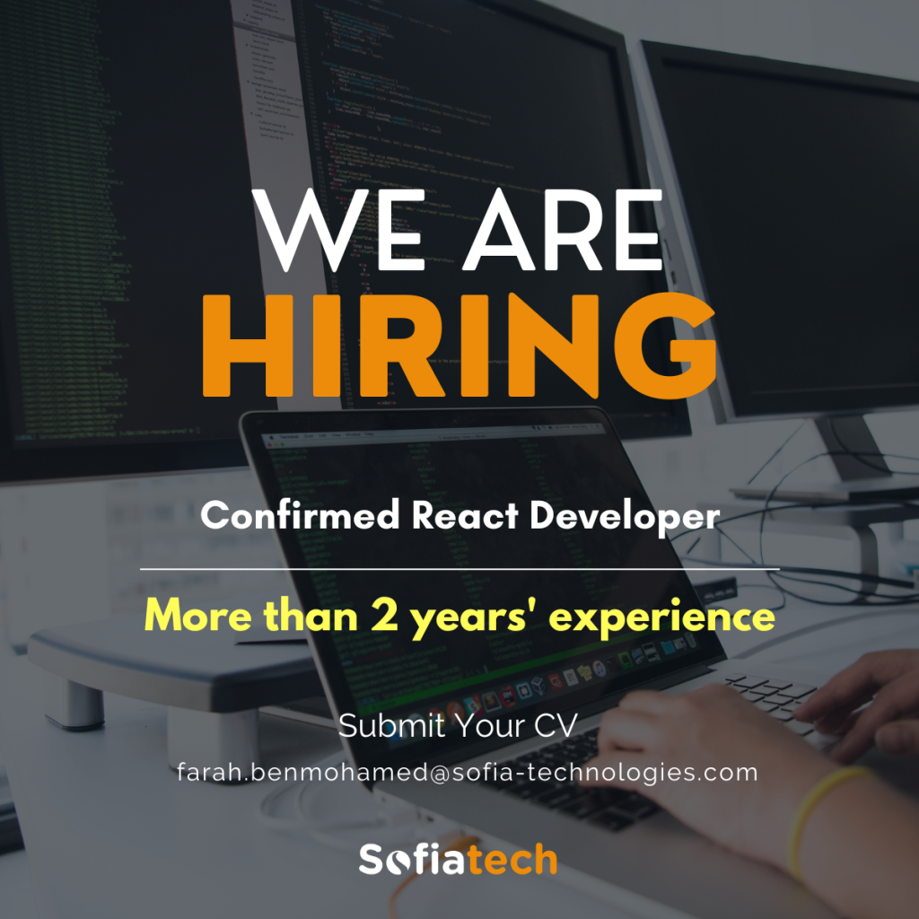 Confirmed react developer - Sofiatech